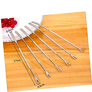 BESTonZON 2pcs Cocktail Tools Wine Opener Set Stainless Steel Lug Nuts Sporks Stainless Steel Seafood Shell Crab Set Sheller Fork Clip 8g Silver Peeled Crayfish Stainless Steel Forks