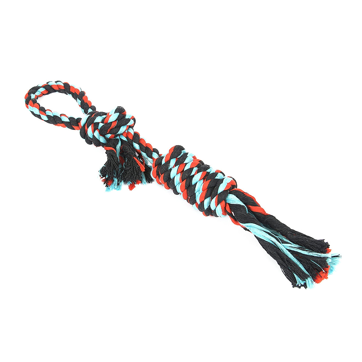 AARON LEATHER GOODS VENDIMIA ESTILO Dog Chew Toys, Heavy Duty Dental Dog Rope Toys Kit for Small - Medium Dogs,2 Knots Indestructible Dog Toys, Cotton Puppy Teething Chew Tug Toy