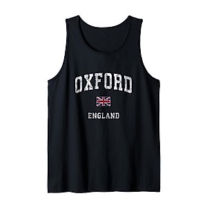 Oxford England Vintage Athletic Sports Design Tank Top