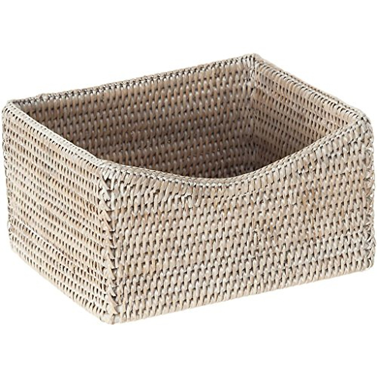 KOUBOO 1060080 La Jolla Shelf Basket, White-Wash