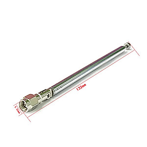 1PC 132mm Long 6 Sections Telescopic Antenna with SMA Male Connector DIY