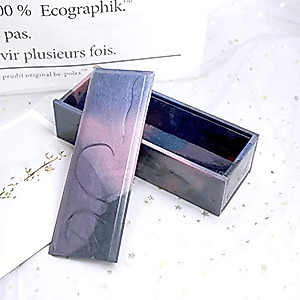 DIY Crafts Dominoes Storage Tray Table Ornaments Decoration Epoxy Resin Mold Handicrafts Soap Candle Resin Casting Mold DIY Pendant Kit(Excluding Metal Accessories)