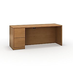 HON HON105904LCC Credenza with Left Single Pedestal, 48" x 24" x 29-1/2", Harvest