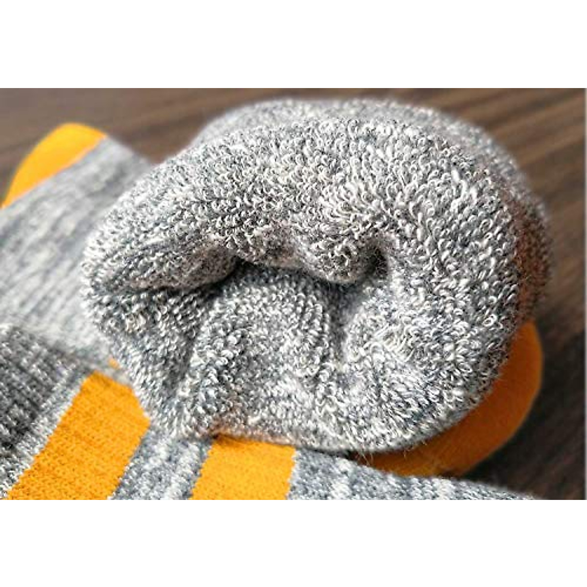 FEIDEER Women's Hiking Walking Socks, Multi-pack Outdoor Recreation Socks Wicking Cushion Crew Socks（5WS18105-M）