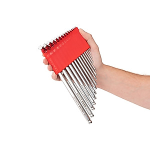 TEKTON Ball End Hex Key Set, 15-Piece (1.3-10 mm) with Holder | KLX91201