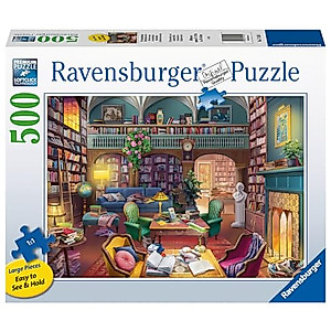 Ravensburger Dream Library - 500 Piece Jigsaw Puzzle for Adults | Softclick Technology Large Format Pieces | Unique & Vibrant Artwork | FSC Certified