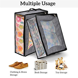 AVLA 4 Pack Hat Storage for Baseball Caps, Non-woven Wide Hat Organizer, Large Sports Hat Storage Bag, Hat Racks Holder for Closet with 2 Sturdy Handles, Hat Organizer Case Capbox for Home Travel