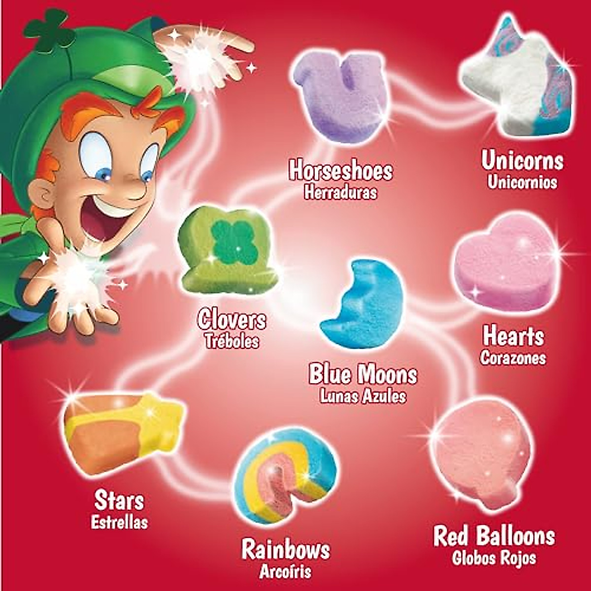 Lucky Charms Gluten Free Cereal with Marshmallows, Kids Breakfast Cereal, Made with Whole Grain, Giant Size, 26.1 oz