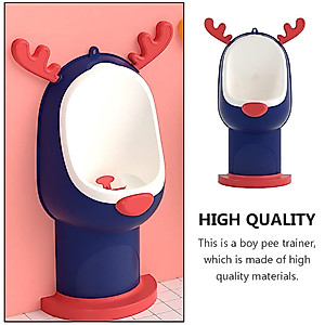 COHEALI Children Standing Potty Portable Toilet 1Pcs Urinal with Aiming Target Boys Potty Plastic Urinal Cartoon Pee Boy Training Tool Potty Toilet Training Standing Potty Toilet