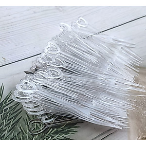 500PCS Disposable Plastic Cocktail Picks Fruit Forks, Clear Heart Shape Mini Cake Forks Sticks Party Supplies, Tasting Appetizer Plates Picks Dessert Forks
