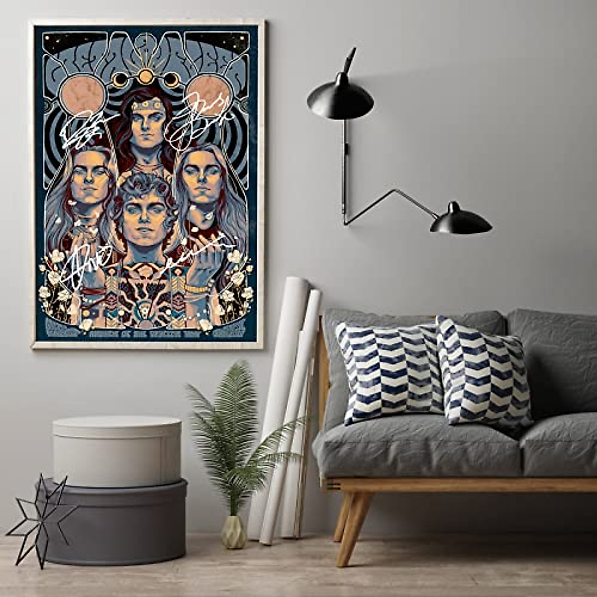 IDfine Art Poster Canvas Wall Art Paintings Cool Posters for Living Room Bedroom Decor Birthday Gift Unframed (16x24Inch(40x60cm))