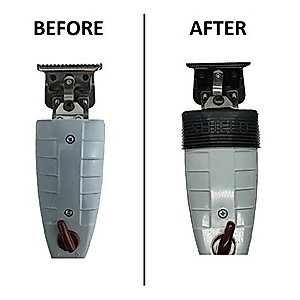 The Shield - Custom Modified Skeleton GTX Grip Cover, Compatible with Andis T-Outliner Modified Skeleton Trimmer (Gray)