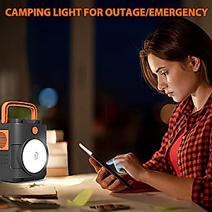 111Wh Portable Power Station, Takki Camping Solar Generator Power Bank with AC Outlet USB DC Port, Portable Charger Battery Pack for Fan, Camping, Laptop, School, Home, Emergency Backup