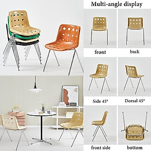 RILOOP Dining Chairs,Kitchen Dining Room Chairs,Mid Century Modern Living Room Bedroom Side Chairs with Back Living Room Chair,Suitable for Living Room, Bedroom, Study Room/D/55 * 46.5 * 67.5Cm