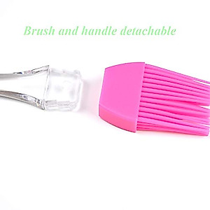 ZEPELOFFY 4 Pack Silicone Pastry Brush Heat Resistant Basting Brushes Spread Oil Butter Sauce Marinades for BBQ Grill Barbecue Baking Kitchen Cooking