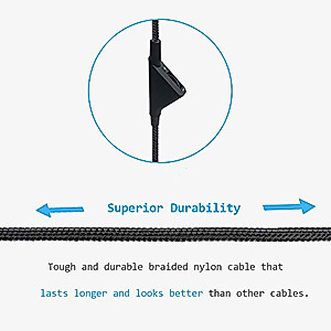 MJKOR Replacement for Astro A10 A40 Inline Volume Control Cable Cord, Audio Gaming Wire Compatible with Astro A10 A40 Headsets (2 Meter, Volume Control Function)
