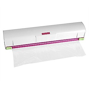 Food Wrap Cutter, Home Plastic Food Wrap Dispenser Cutter Foil and Cling Film Cutter Kitchen Storage Accessories