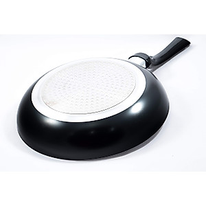 Nonstick Frying Pans Set 3 Piece (Black) Frying Pan with Lid Non Stick Pan/Skillet Bio Supreme From Jean-Patrique