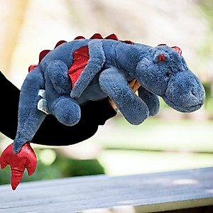 Pterosaur Stuffed Animal with Wings - Cute Soft Dinosaurs Plush Toys Little Flying Dragon Plushies Pillow Doll Christmas Birthday Gifts for Kids Boys Girls (Blue,27.55inch/70cm)