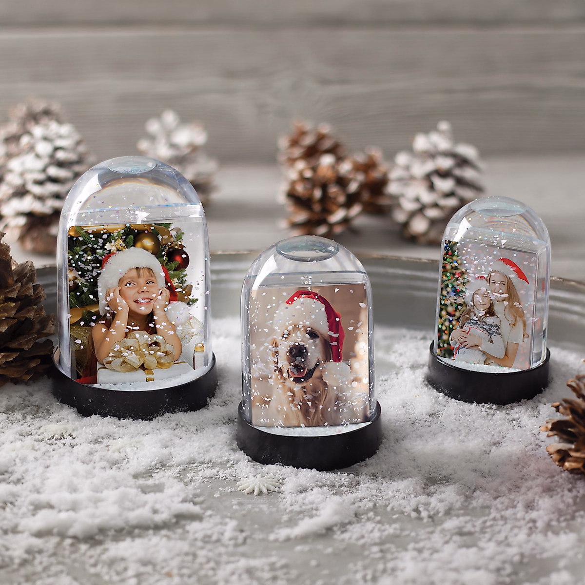 Neil Enterprises Inc. 2" x 2.875" Vertical Clear Photo Snow Globe