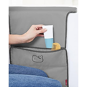 Skip Hop Baby Bath All-in-One Elbow Saver and Kneeler, Moby, Grey