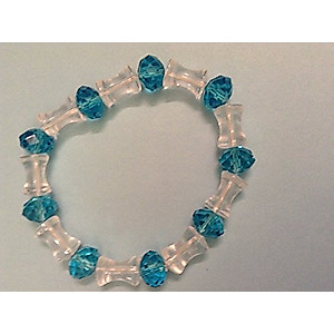 Crystal clear plastic beaded style bracelet 7"Adjustable each bracelets $6.99