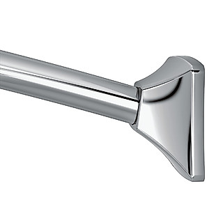 Moen CSR2164CH 72-Inch Permanent Mount Adjustable Curved Shower Rod, Chrome