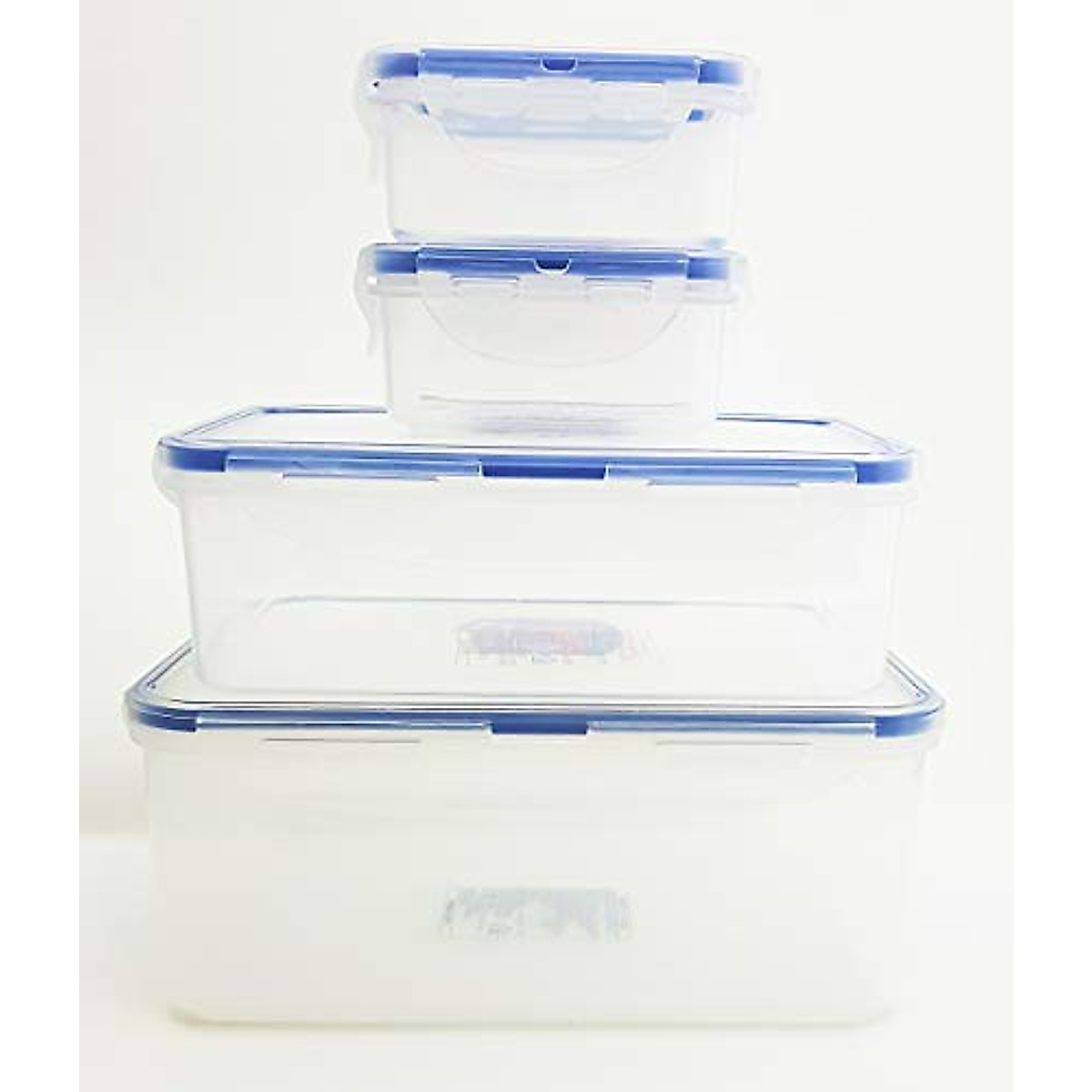 Lock & Lock Plastic Food Storage Airtight Container Set (2300ml/78oz+1000ml/34oz+(180ml/6oz×2))
