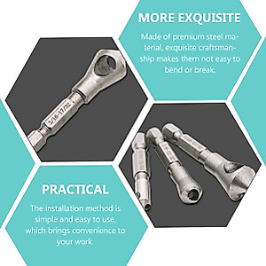 DOITOOL 3pcs Kit Slot Countersink Bit Deburring Tools Cutters Carpentry Wood Practical Chamfer Bits Steel Chamfering for Heads Tool Hole Metal Precision Opener Single-end Drill