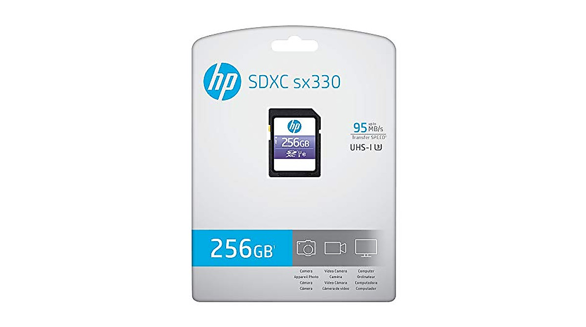 HP 256GB SDXC U3 Class 10 Memory Card - 95MB/s for 4K UHD & HD