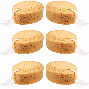 6 Pieces Foam Body Sponge Soft Exfoliating Bath Sponge Shower Sponge Body Scrubber for Adults and Kids Body Cleansing Supplies, 5.5 Inch