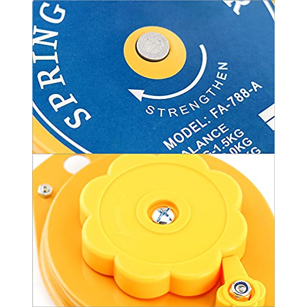 QWORK Spring Balancer, 3.3lbs - 6.6lbs Bearing Retractable Tool Fixture Holder for Assembly-line