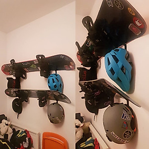 Pmsanzay 2 Pack Motorcycle Helmet Hook Multi-Purpose Jacket Hanger Keys Bags Holder Wall Mount Rack Cloth Display Rack Hat Hook for Home Kitchen Door Cabinet - Hardware Included Easy to Install.