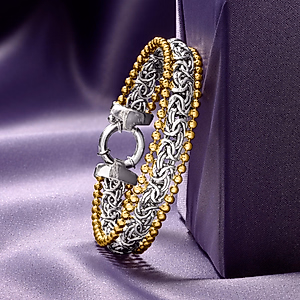 Ross-Simons Byzantine Beaded-Edge Bracelet