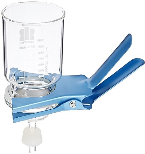 Kimble 953805-0090 Vacuum Microfiltration Glassware Assembly with Stainless Steel Support, 90mm Filter Size