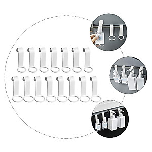 16pcs Shampoo Holder Hooks Bathroom Bottle Holder Shower Gel Bottle Rack Hangers Liquid Soap Shower Holders for Bathroom