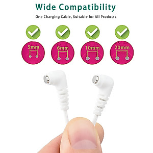 Bicmice Fast Magnetic Charger Cord for Rose and Most Magnetic Massagers DC Charging Cable with 2-Magnet Connector