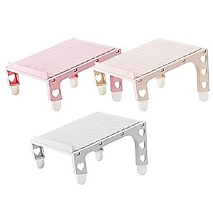 Cabilock Stand Holder Organizing Double-Layer Shoe Heel Footwear Household Sneakers Saving Sandals Simple High Bracket Low Plastic Organizer Adjustable Space-Saving Entryway Shop for Kids