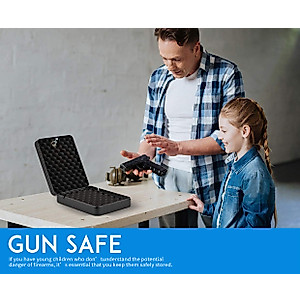 RPNB Gun Safe, Security Safe Lock Box, Portable Safe, Handgun Safe, Key Lock Box.
