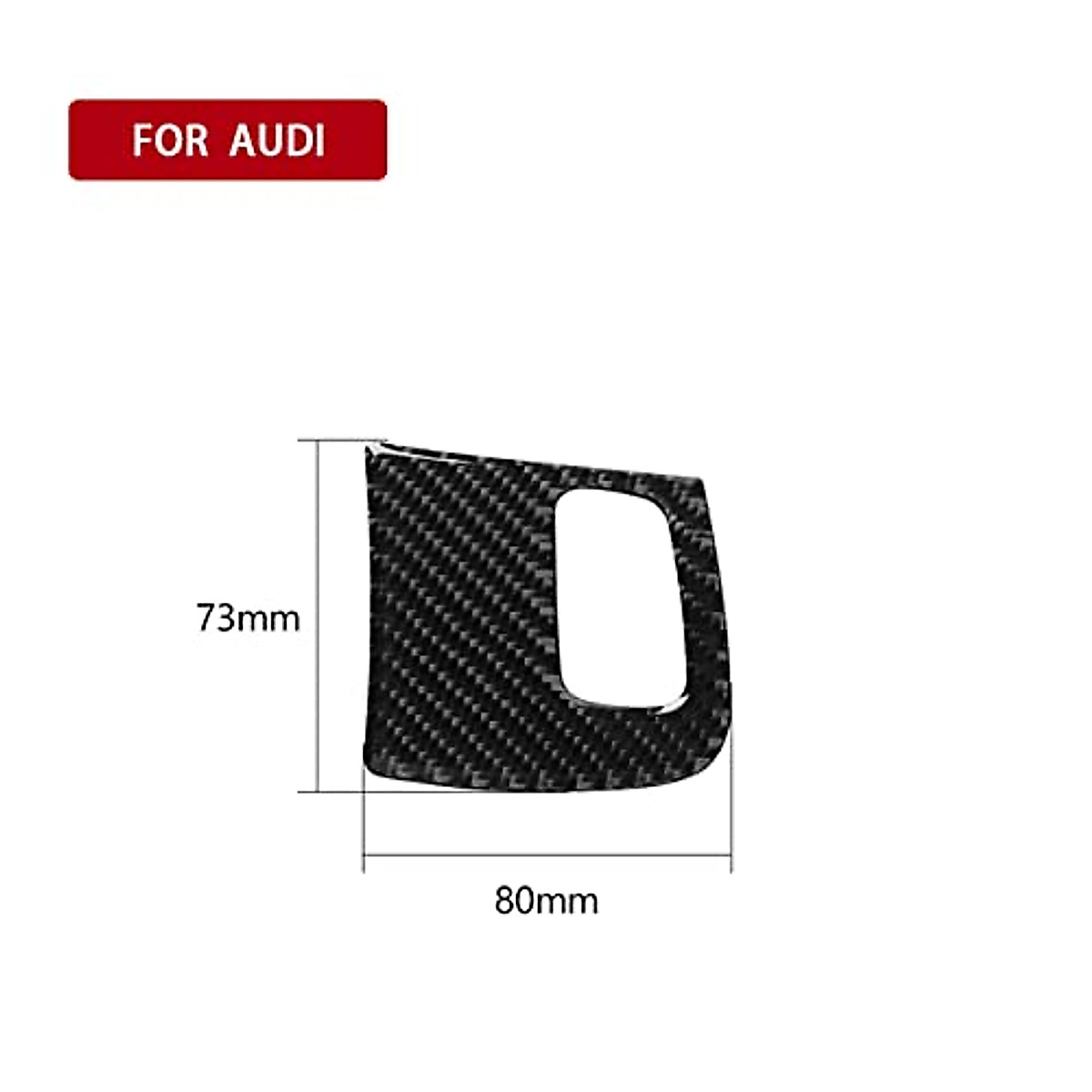 miusani Carbon Fiber Interior Sticker Decoration Trim Cover Decals Compatible with Audi A4 B8 A5 Q5 Accessories RT06 (Engine Start Keyhole Switch)