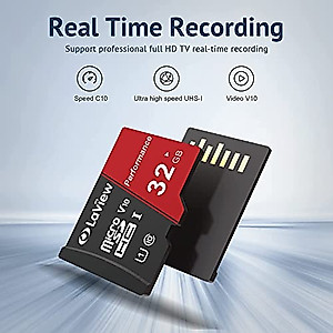 LaView 32GB Micro SD Card 10 Pack, Micro SDXC UHS-I Memory Card – 95MB/s,633X,U3,C10, Full HD Video V30, A1, FAT32, High Speed Flash TF Card P500 for Computer with Adapter/Phone/Tablet/PC