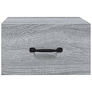 YAFF Wall-Mounted Bedside Cabinets 2 pcs 13.8"x13.8"x7.9" Gray Sonoma