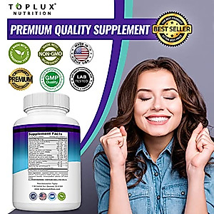 Toplux Magnesium Zinc Calcium Vitamin D3 Complex – Essential Minerals Formulated for Immune System Support, Sleep, Muscle Relaxation & Recovery, Strong Bones, for Men Women, 100 Tablets