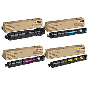 VersaLink C8000 Toner Cartridge Replacement for Xerox 106R04049 106R04046 106R04047 106R04048 C8000 Black Cyan Magenta Yellow High Capacity Toner-Cartridge for Versalink C8000 Printer