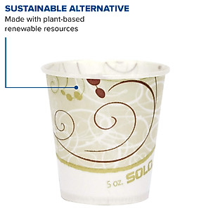 SOLO Cup Company R53SYMCT Paper Water Cups, Waxed, 5 oz (Case of 3,000)