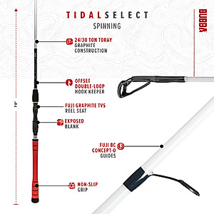 BUBBA TS701HF-S Tidal Select Spinning Rod