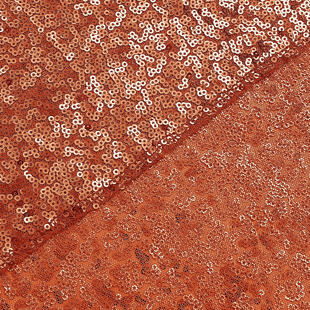 Sugargirl Orange Sequin Backdrop Curtain 2 Panels 2FTx8FT Glitter Orange Background Drapes Sparkle Photography Backdrop for Party Wedding Birthday Wall Decoration