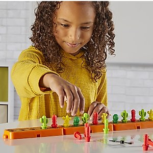 hand2mind Cactus Counting Desert Math Activity Set, Ten Frame Math Manipulatives, Color Counters for Kids Math, Montessori Math Materials, Math Games for Kindergarten, Addition and Subtraction Games