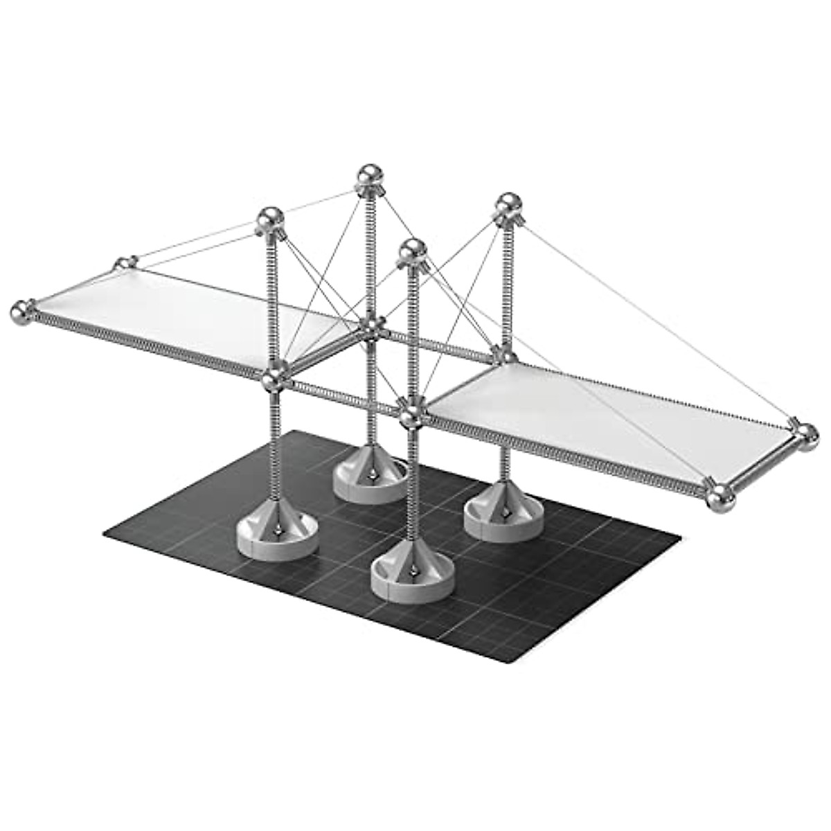 Mola Structural Kit 1 | Magnetic Modular Kit for Engineering and Architecture Education | 122 Pieces + Practical Guide