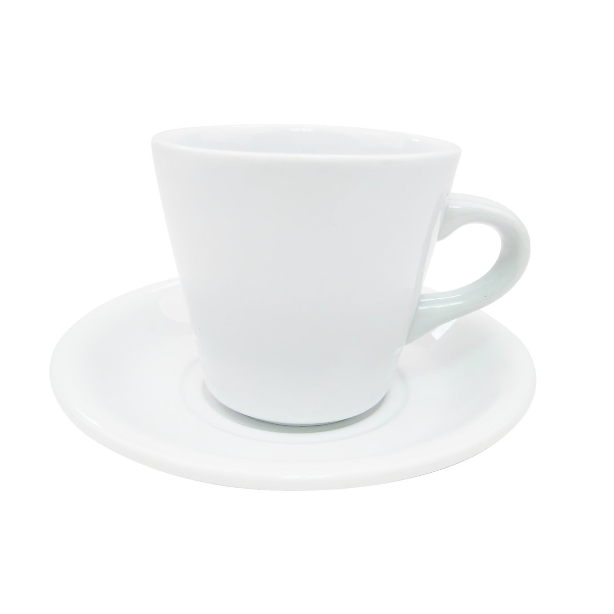 CAC China RCN-2 Clinton Rolled Edge 6-Inch Super White Porcelain Saucer, Box of 36